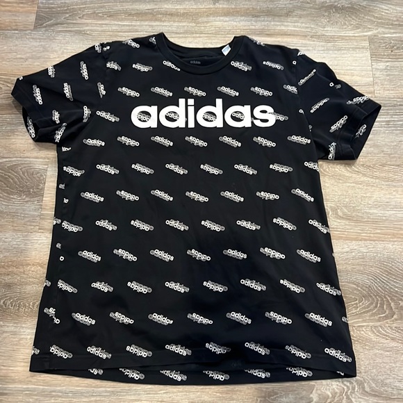 adidas | Shirts | Adidas All Over Print Logo Shirt | Poshmark